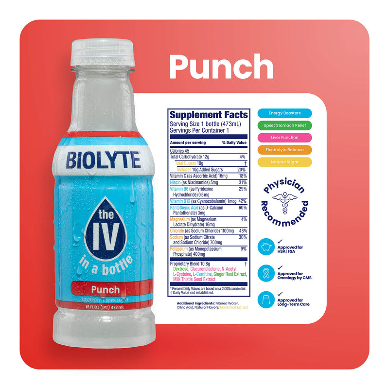 BIOLYTE Hydration Drink - Punch 12-Pack